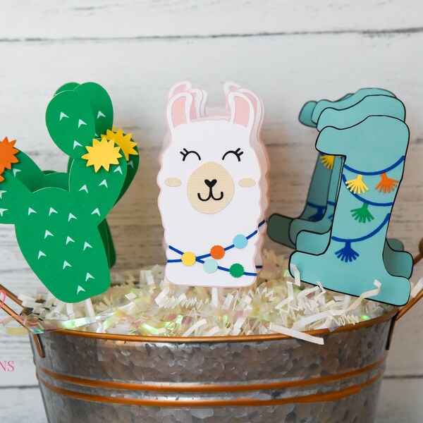 Llama Cupcake Topper - Etsy