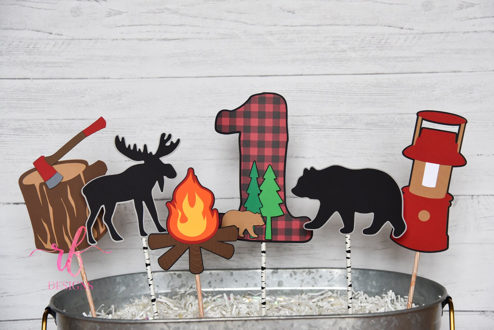 Lumberjack Centerpiece Choice of 4pc or 6pc Set Adventure - Etsy
