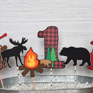 Lumberjack Centerpiece! Choice of 4pc or 6pc Set! Adventure Awaits ...