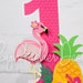 Flamingo and Pineapple Tropical Theme Cake Topper Customized - Etsy
