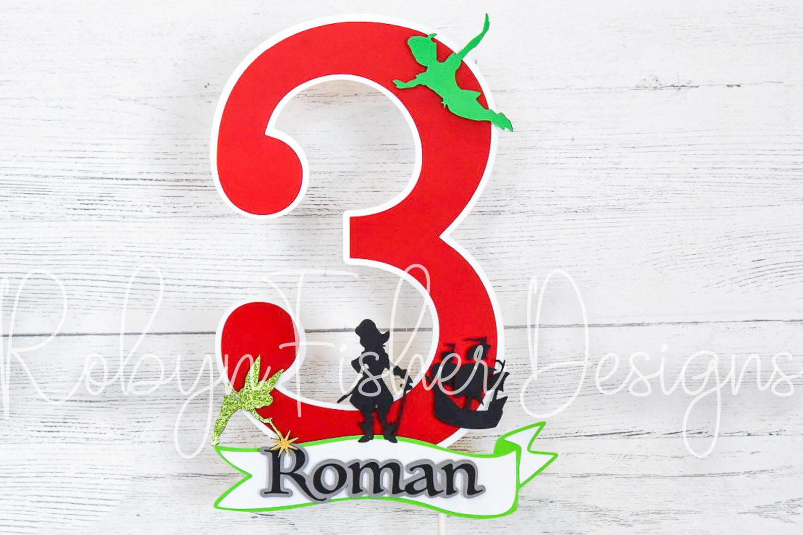 Peter Pan Cake Topper Beautifully Detailed With Pan - Etsy