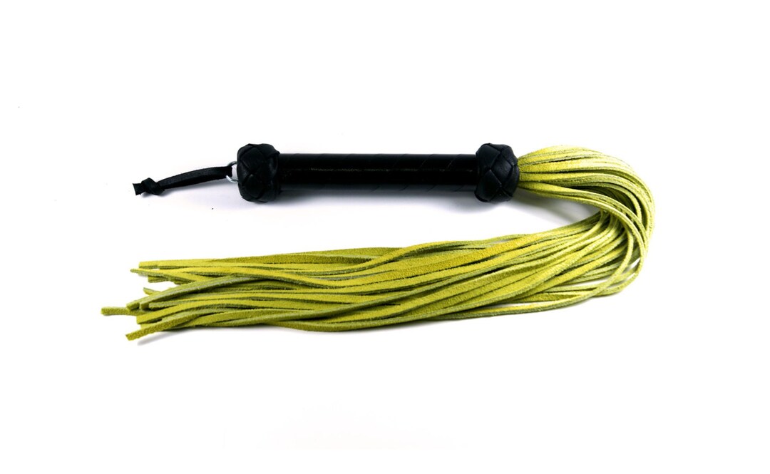 Mini Lime Green Suede Flogger - Etsy