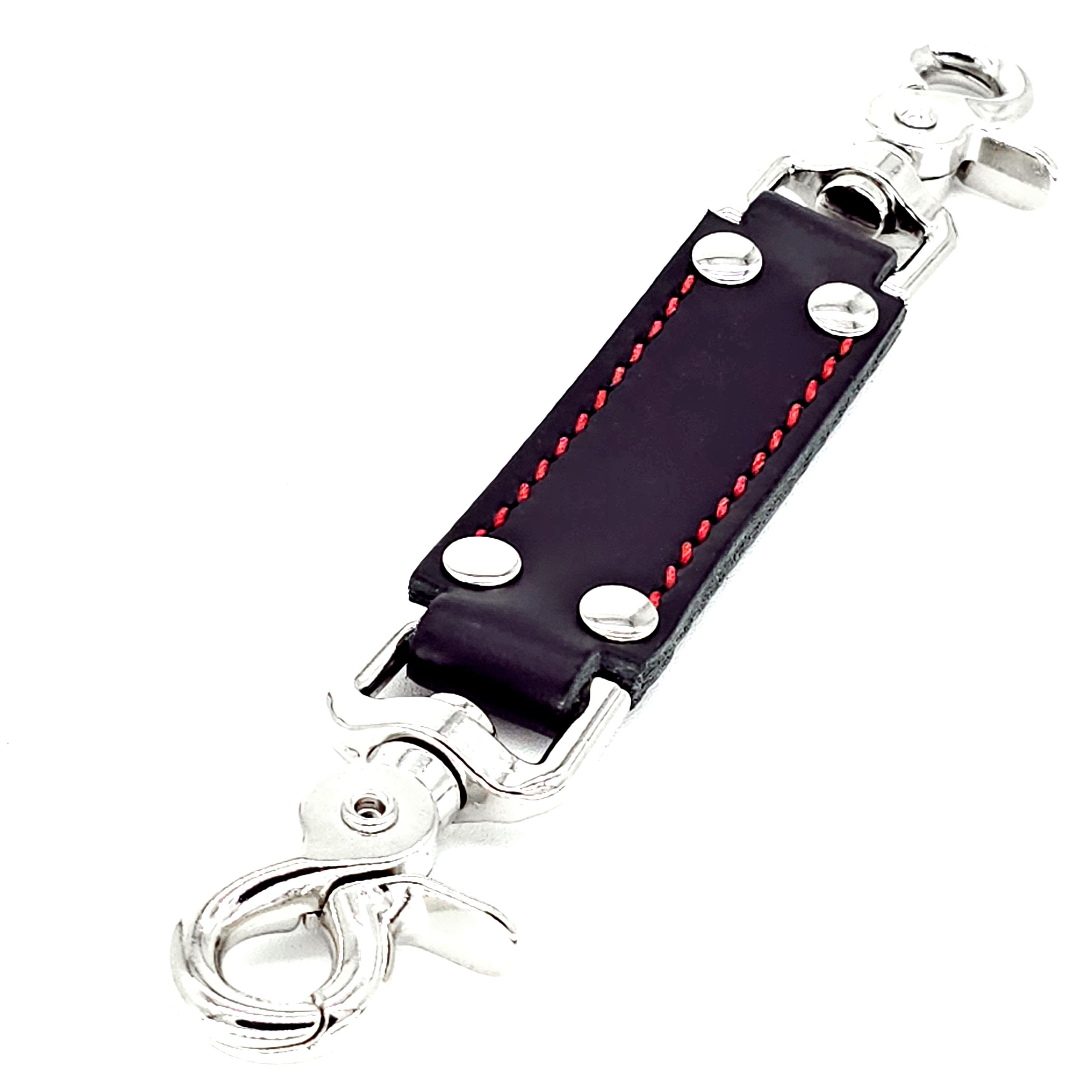 BDSM Leather Two Point Strap Connectors for Restraints, Cuffs, and ...