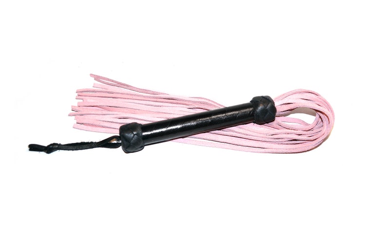 Light/baby Pink Suede Mini Flogger / Travel Flogger | Etsy