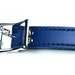 Blue Leather Collar With Black Lining, Locking Buckle, and Your Choice ...
