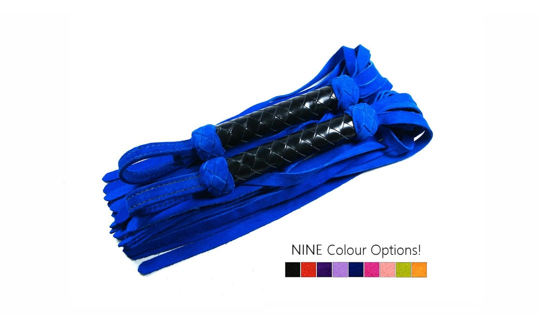 Suede Florentine Flogger Set - Pair of Two Matching Double Floggers ...