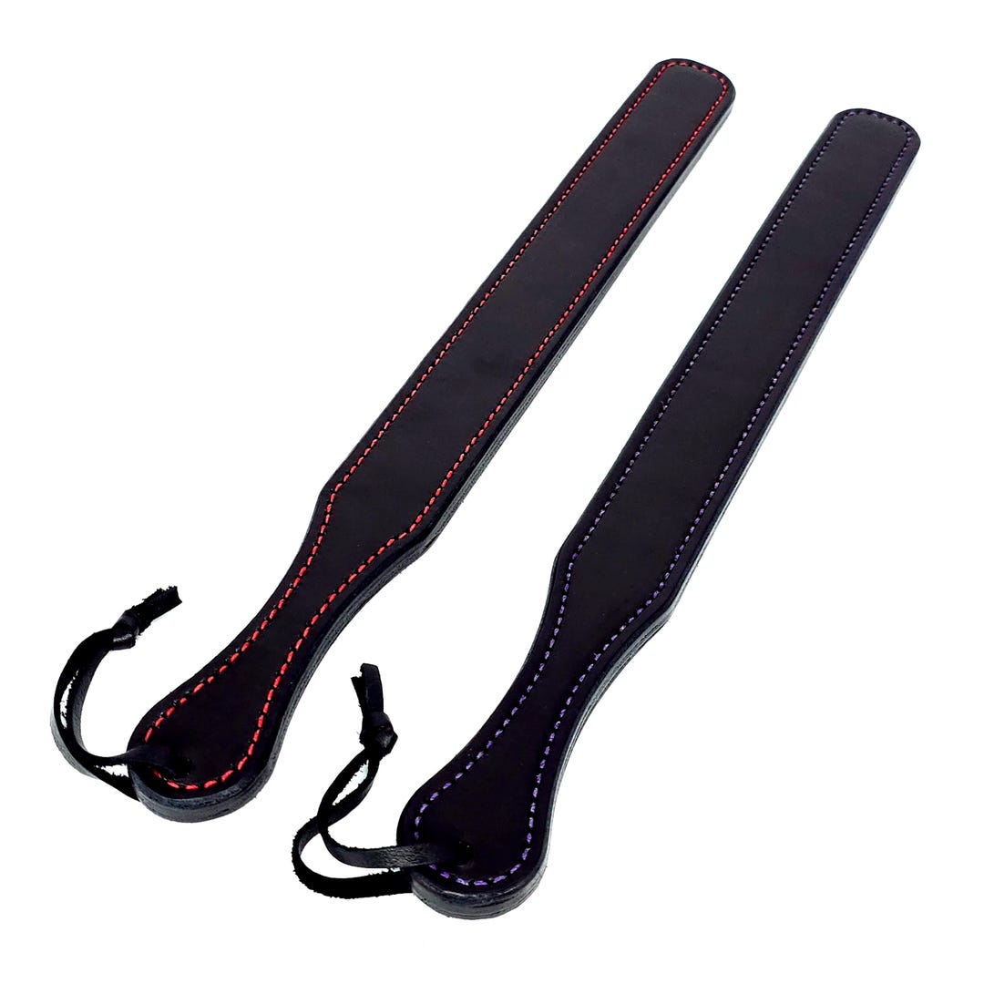 Classic Leather Strap - 3 Layers - Deep Heavy Impact Spanking Paddle ...