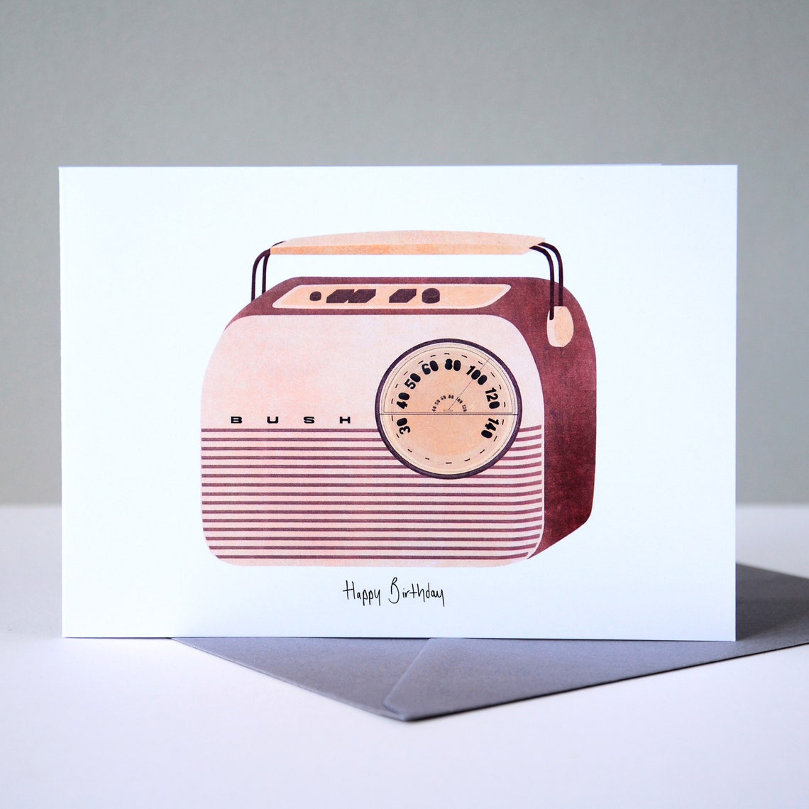 Bush Radio Card for Him Retro Birthday Card Radio Card for - Etsy