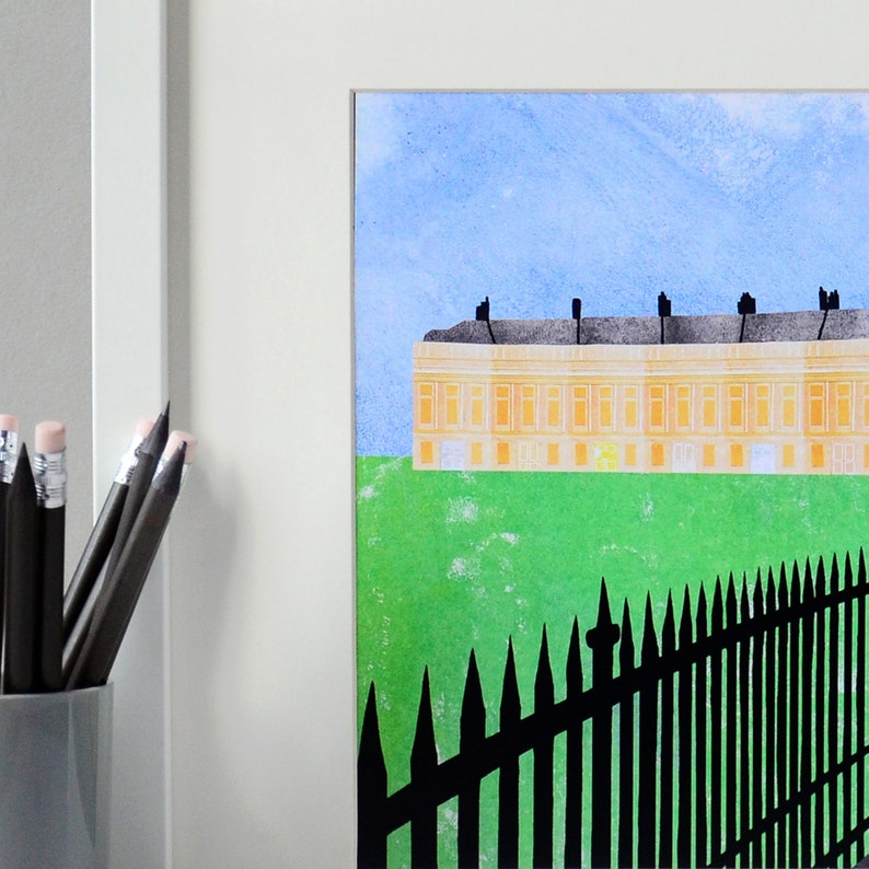 Bath Royal Crescent Art Print Royal Crescent Bath Card and - Etsy