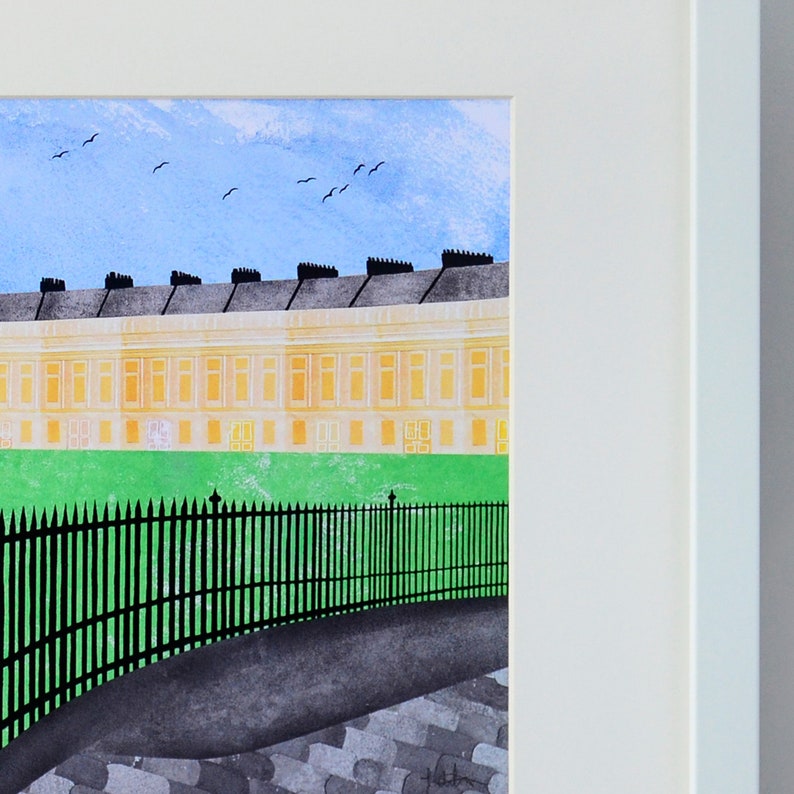 Bath Royal Crescent Art Print Royal Crescent Bath Card and | Etsy