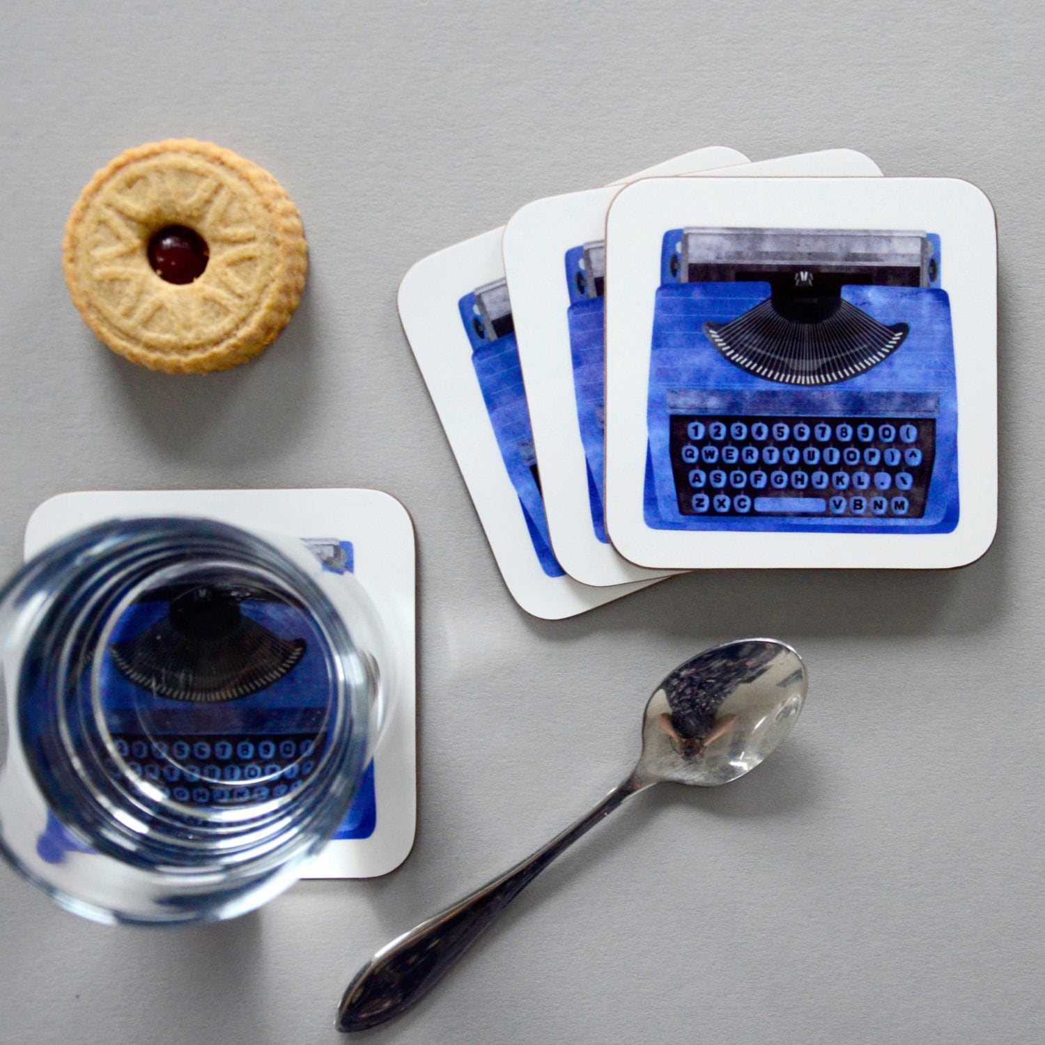Typewriter Coaster Vintage Typewriter Coasters Retro - Etsy