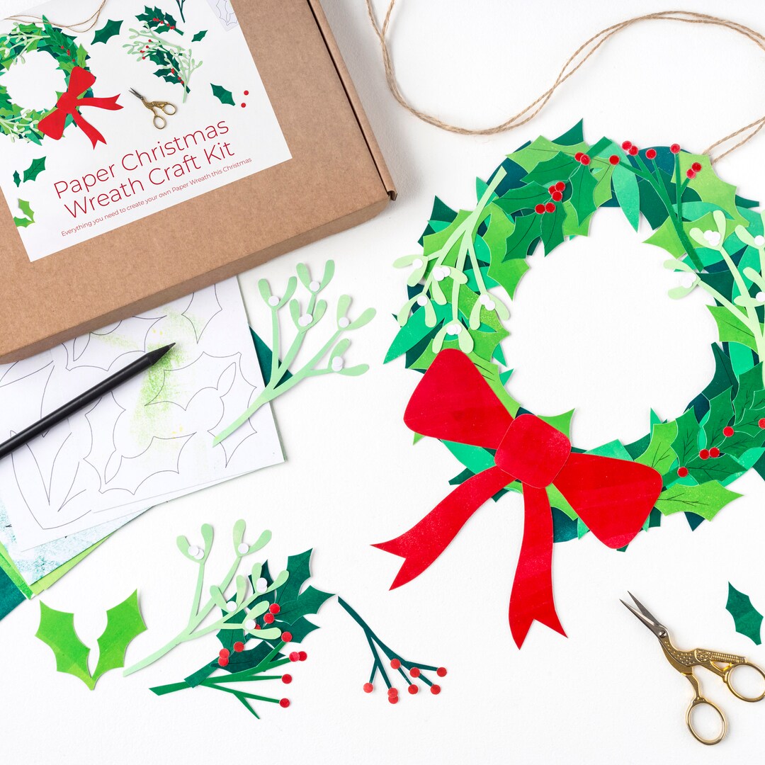 Christmas Wreath Craft Kit | Make Your Own Christmas Wreath | Festive ...