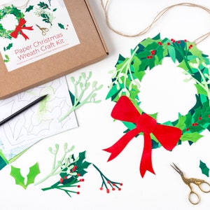 Christmas Wreath Craft Kit | Make Your Own Christmas Wreath | Festive ...