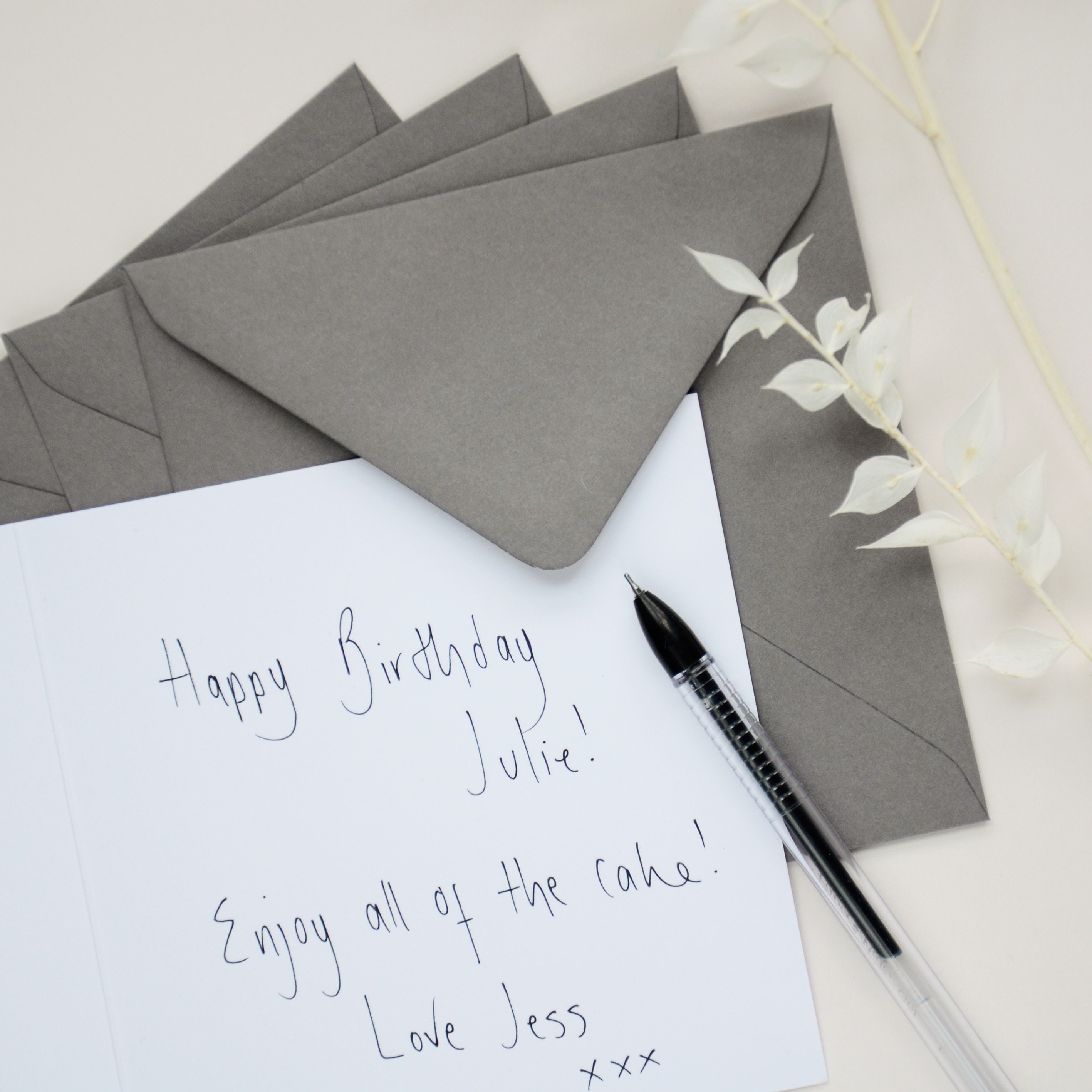 Send Card Directly Handwritten Message in Your Card Add - Etsy UK