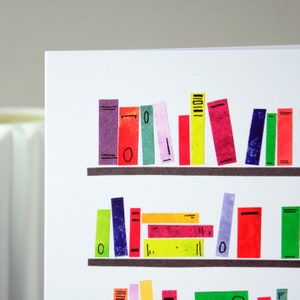 Books Birthday Card Bookworm Card Books Print Illustration - Etsy