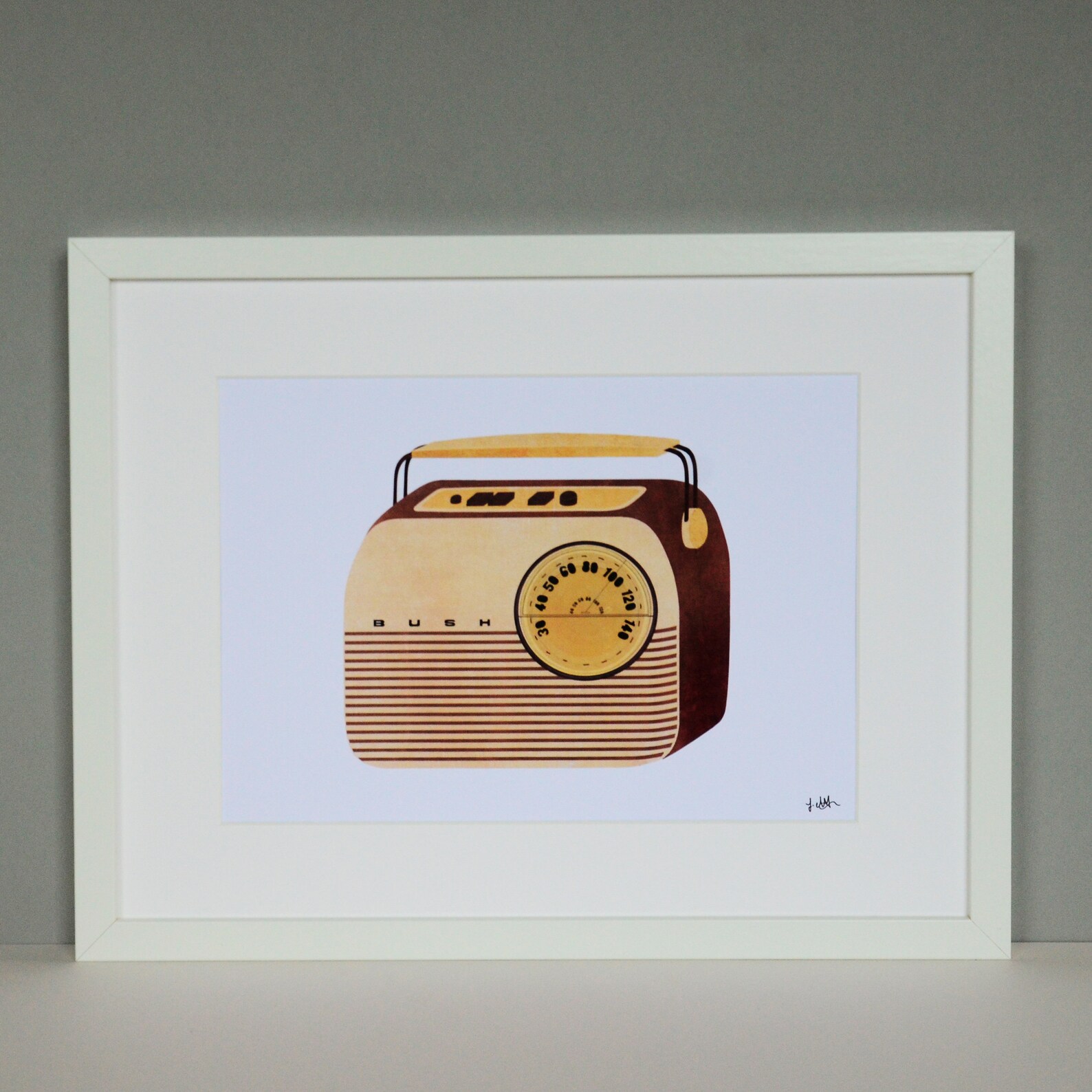 Bush Radio Print Radio Music Print Vintage Radio Art Print - Etsy