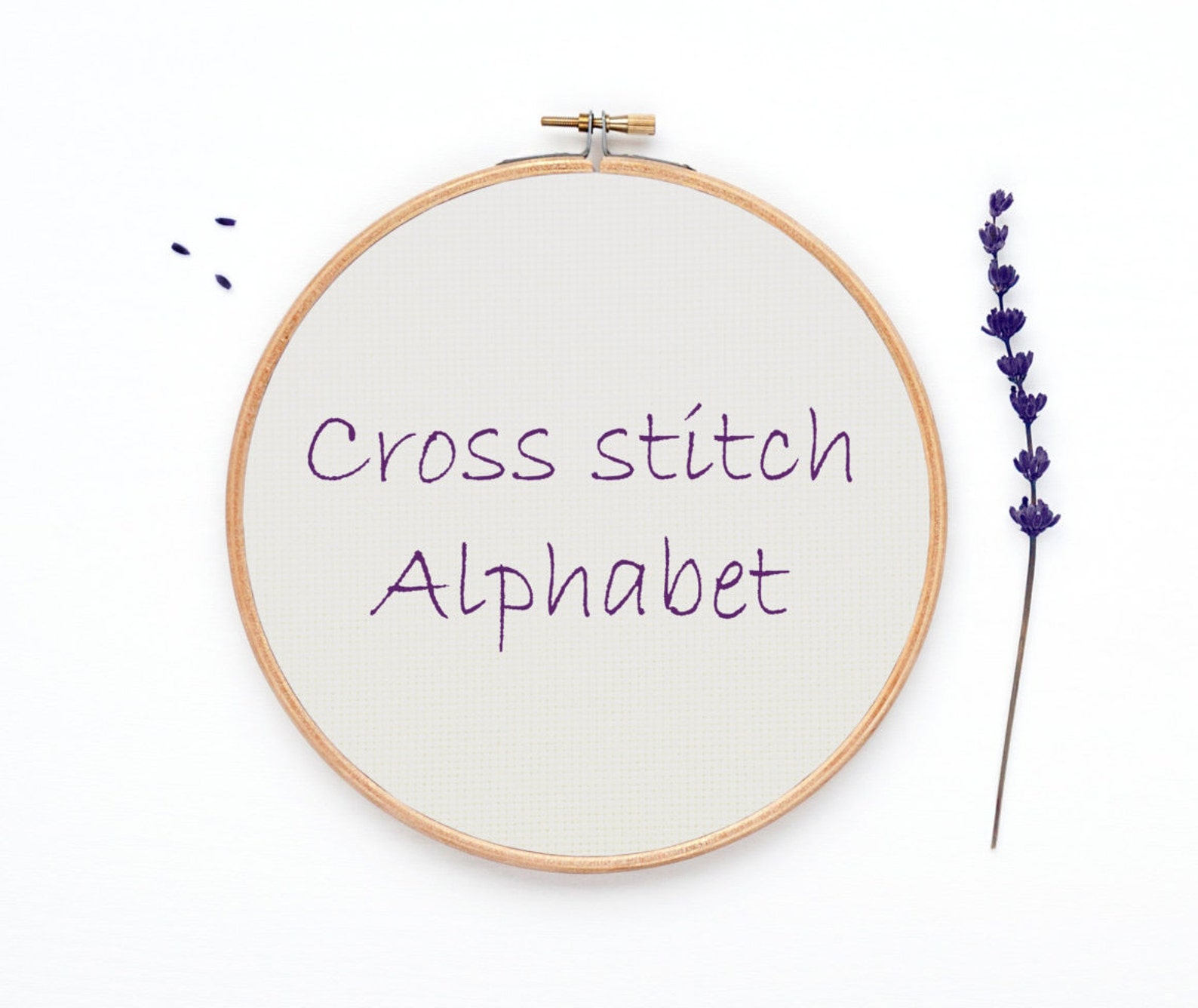 Cross Stitch Alphabet Pattern, 18 Stitches Tall Font Chart, Hand ...