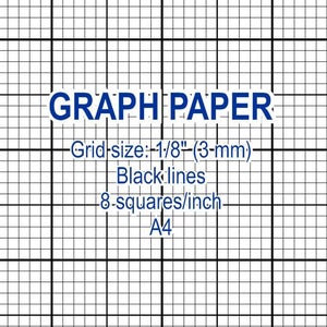 Graph Paper, Printable 3 Mm Grid, Cross Stitch Design, 8 Squares per ...
