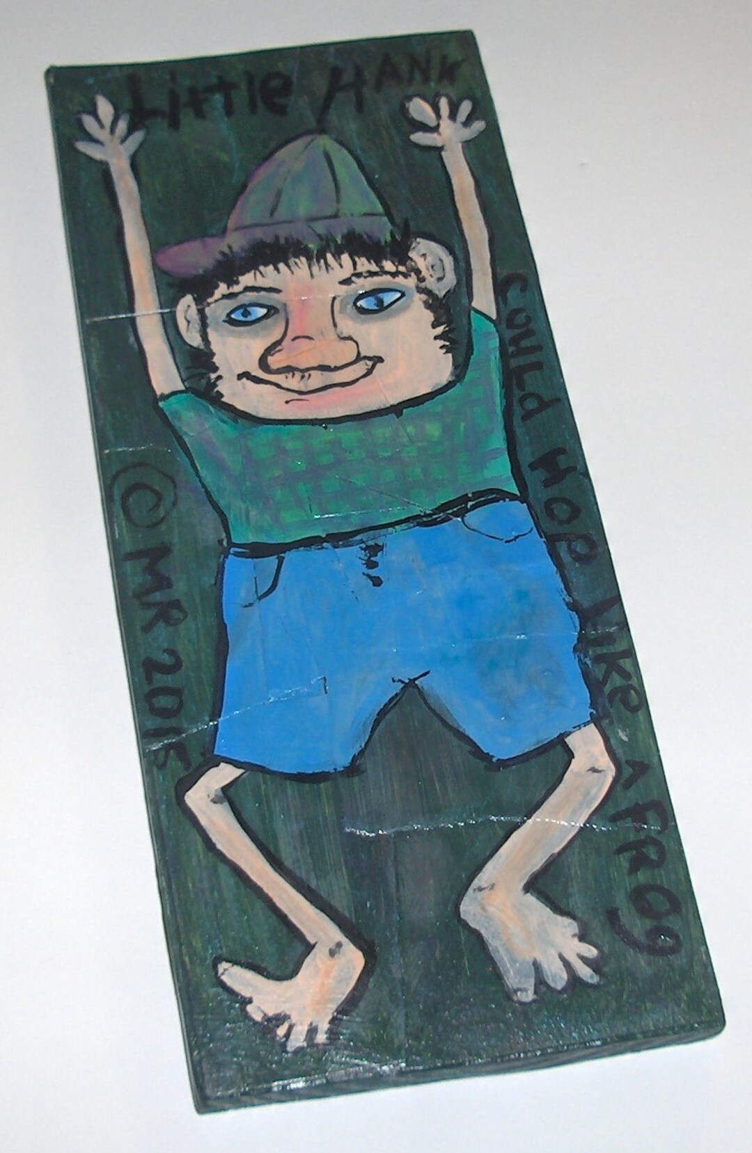 Little Hank Could Hop Like a Frog Folk Art Hillbilly Simple Country ...