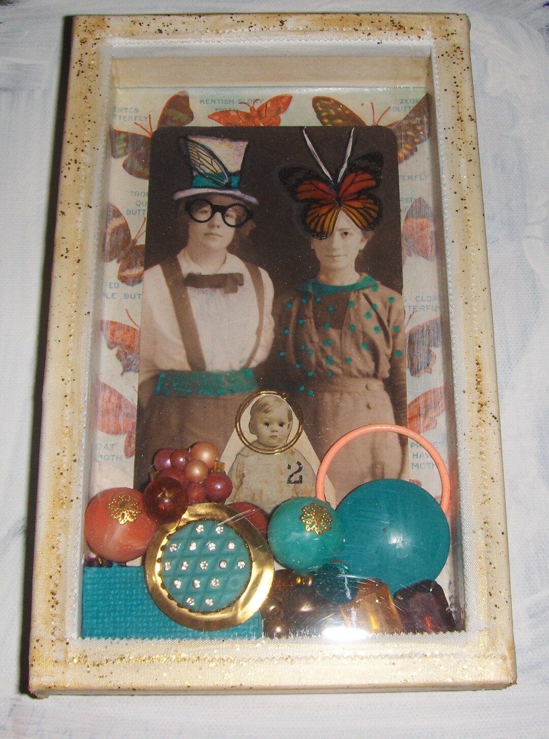 Slightly Strange Family & Their Little Jewel Mixed Media Found Object ...