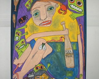 Drunk Art Painting - Etsy