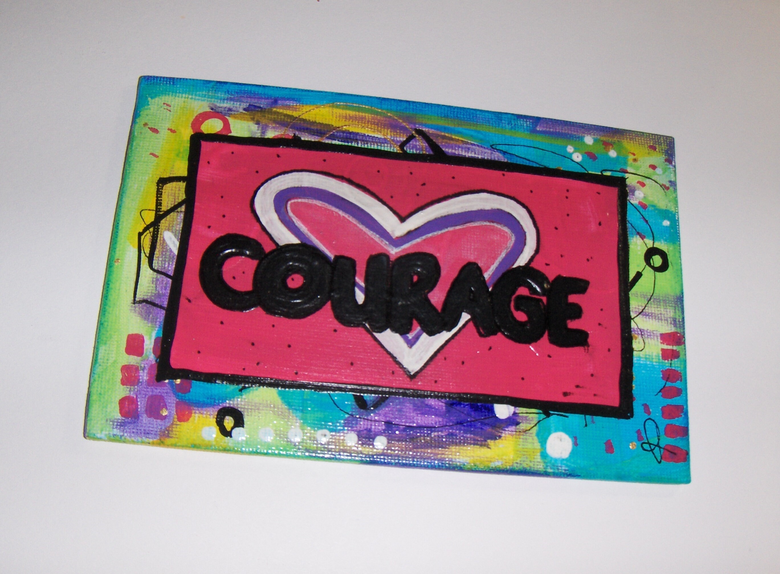 Courage Word Art