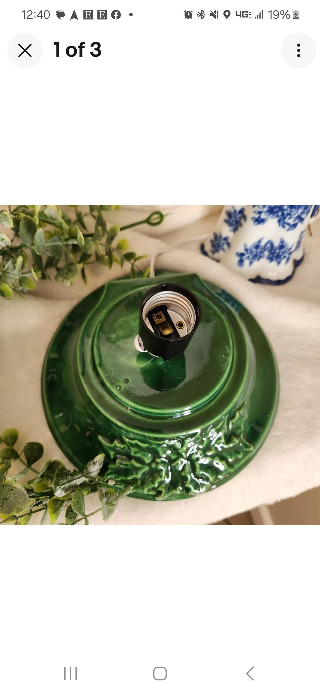 Green Ceramic Tree Base Stand Nowell Mold Handmade - Etsy