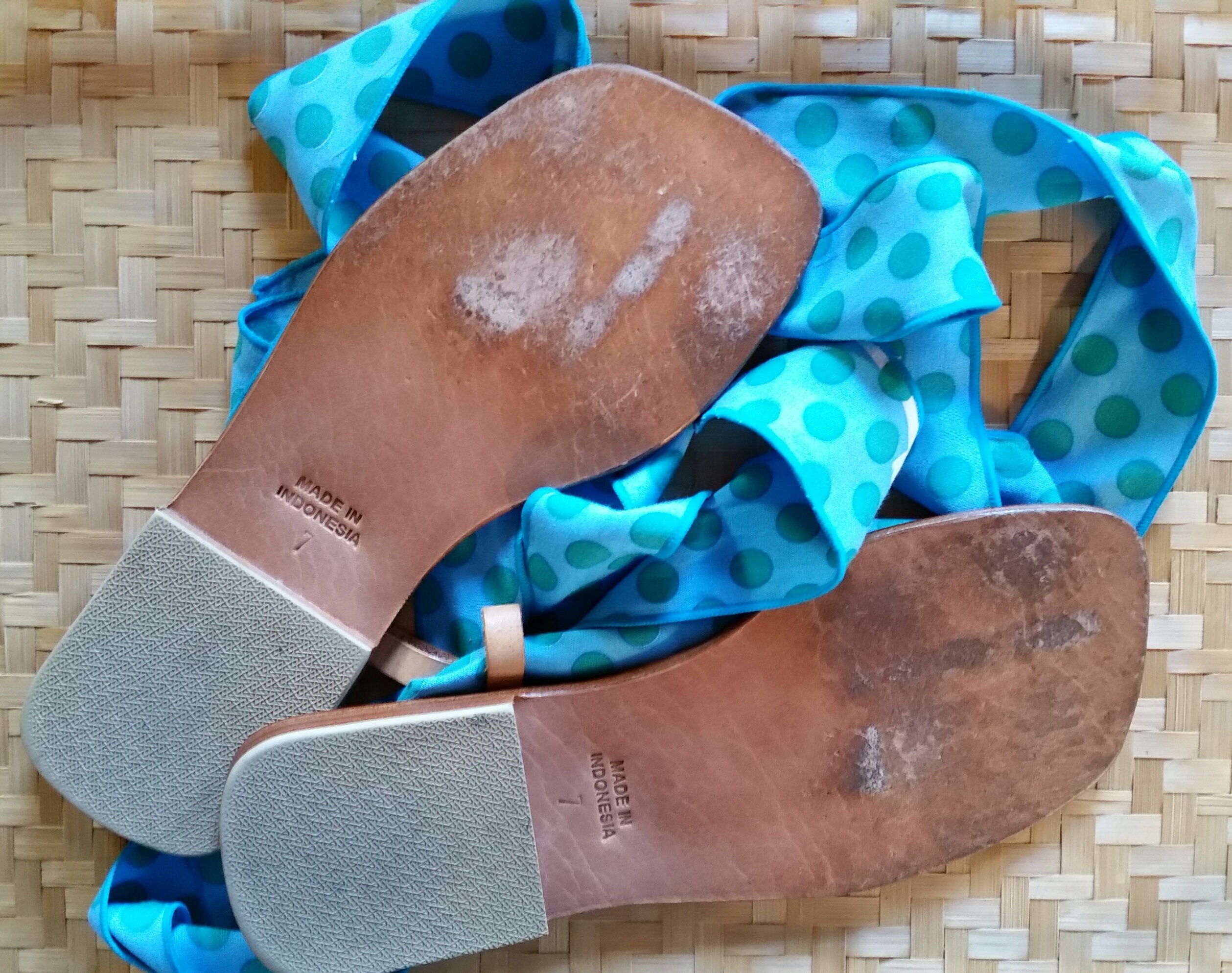 MYSTIQUE Scarf-tie Sandals CONVERTIBLE Ankle Wraps Anthropologie ...