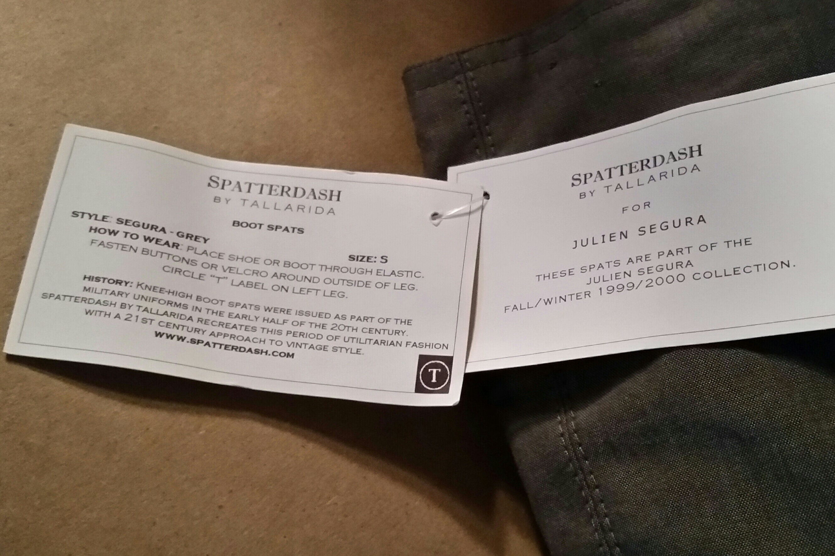 Vintage SPATTERDASH by Tallarida Boot Spats 1999 Designer Knee-high ...