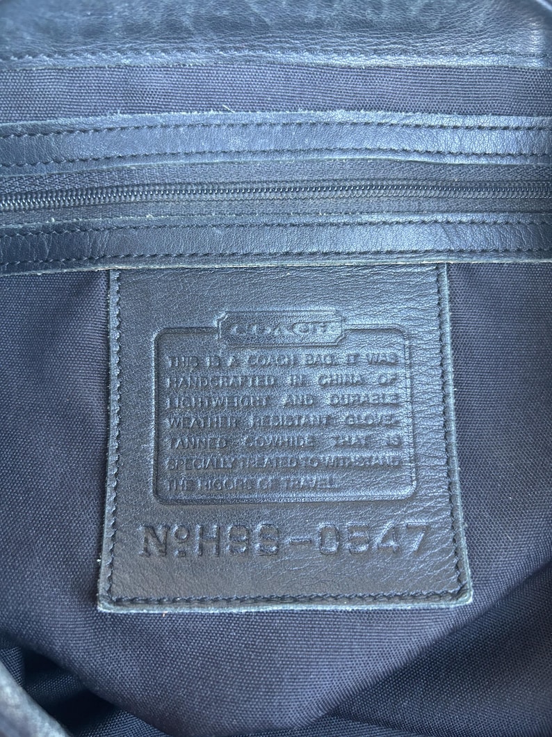 Vintage Coach Black Travel Backpack Gold-tone Hardware Adjustable Strap ...