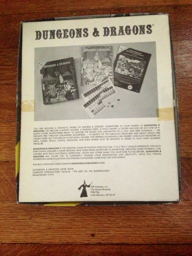 Dungeons & Dragons - RPG Collectible Basic Set (1001) - Etsy