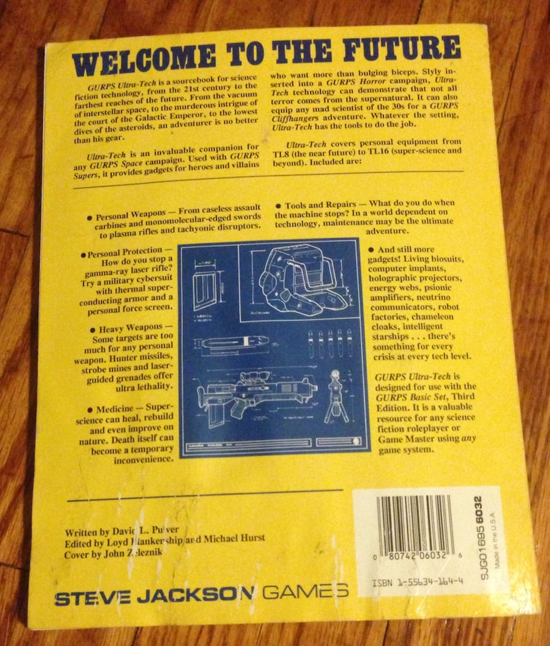 GURPS Ultra-tech - A Sourcebook for Weapons and Equipment for Future ...
