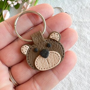 Leather Textured Animal Shaped Polymer Clay Keychains - Etsy