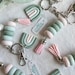 Soft Pastel Rainbow Polymer Clay Keychain - Etsy