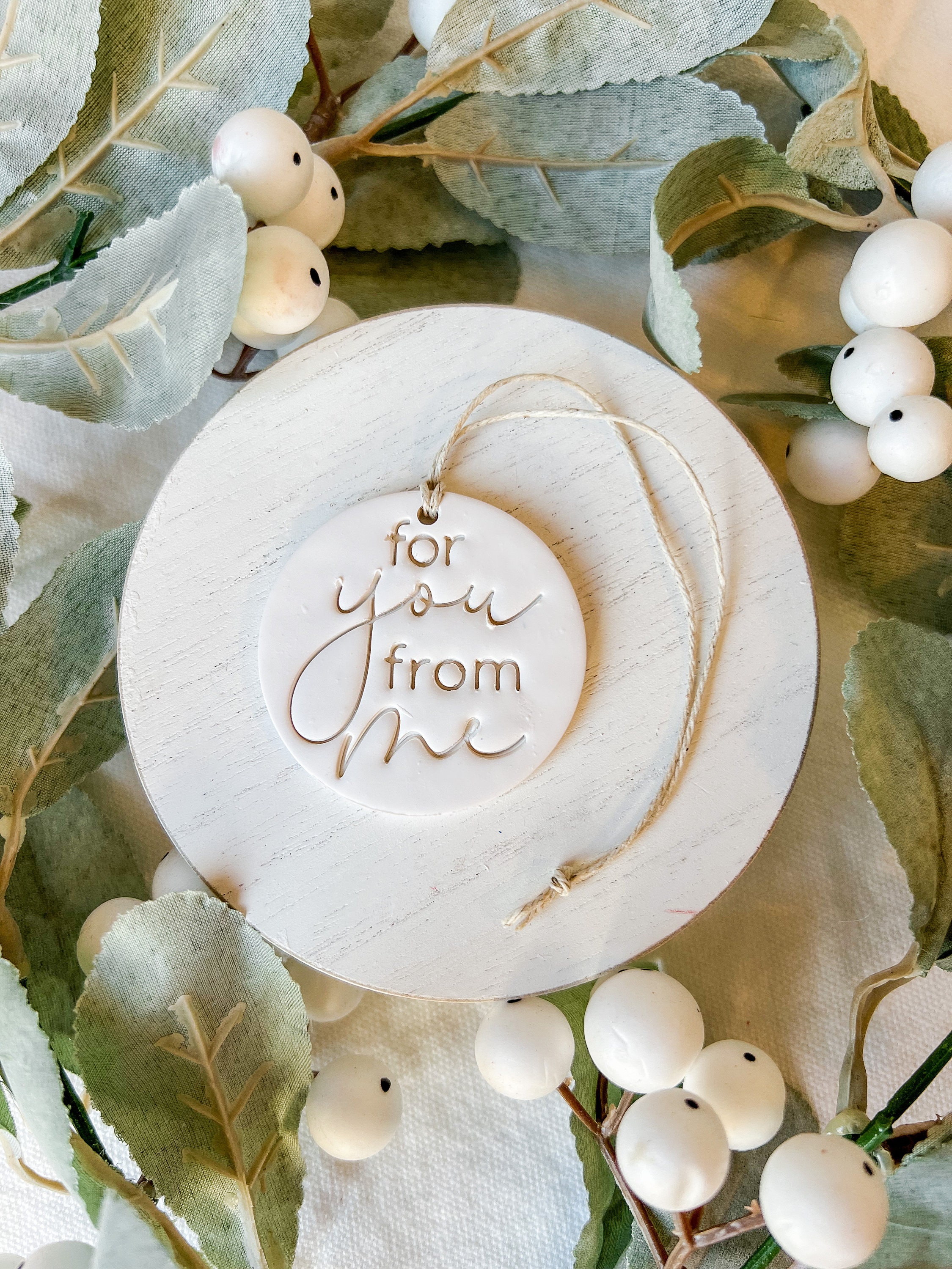 Handmade Polymer Clay Gift Tags: Christmas, Wedding, Thank You - Etsy