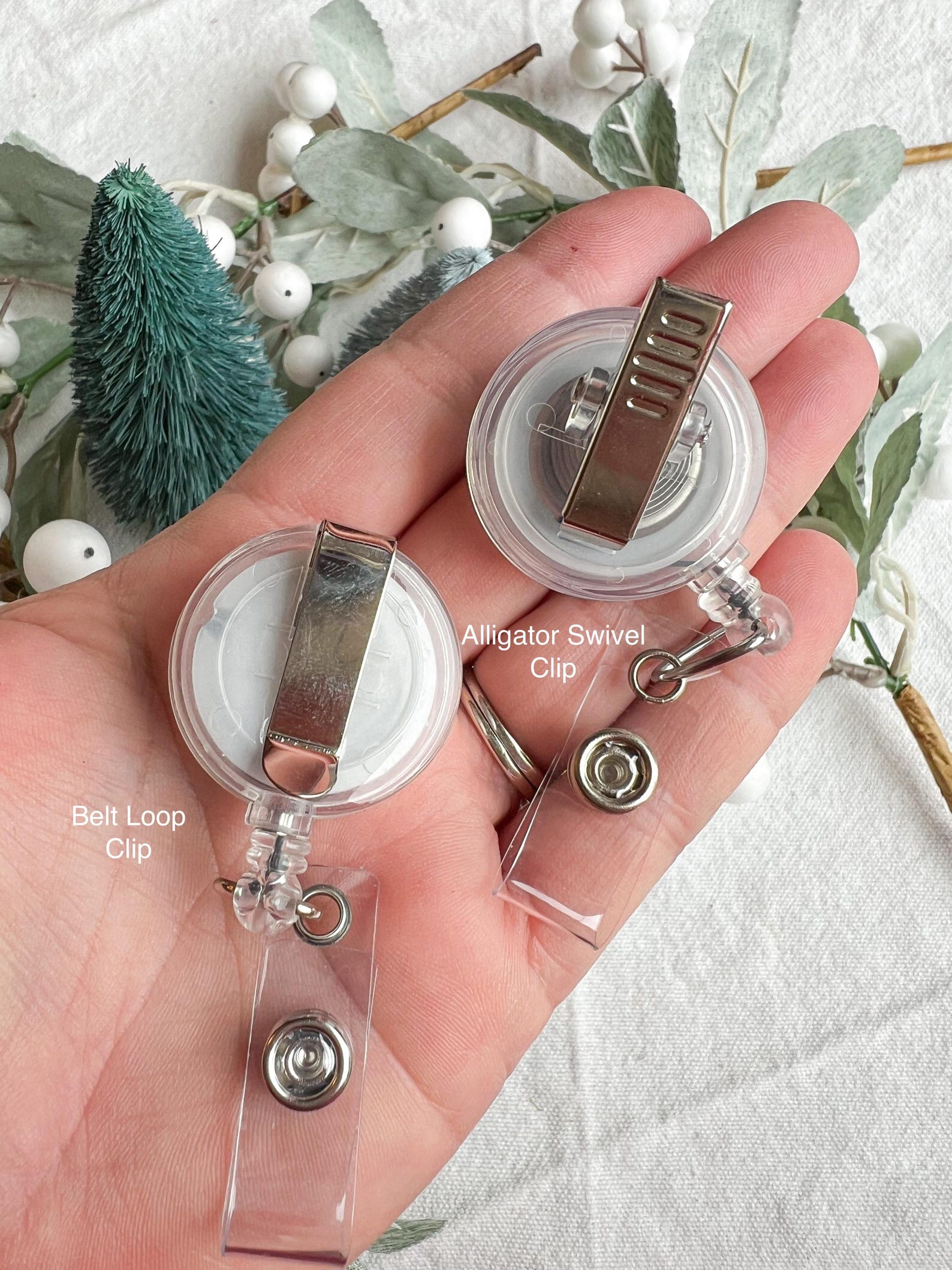 Floral Polymer Clay ID Badge: Textured Pastel Retractable Badge - Etsy