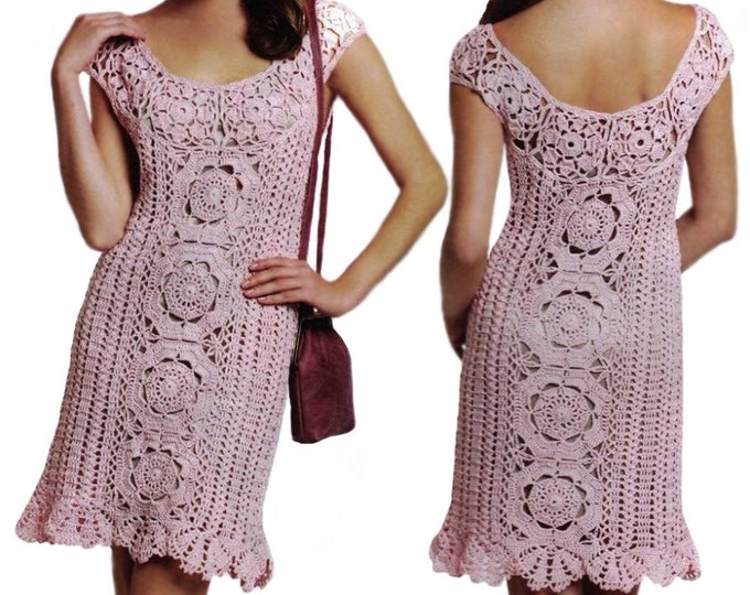 Crochet Dress PATTERN, Written Tutorial in ENGLISH + Charts, Sexy ...
