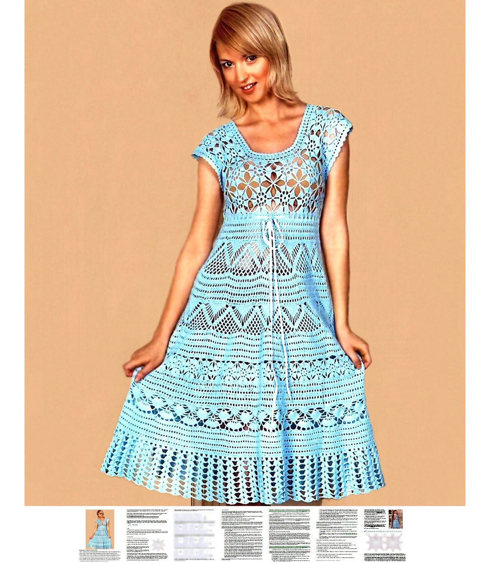 Crochet Dress PATTERN for Sizes XS-2XL Sexy Crochet Dress - Etsy