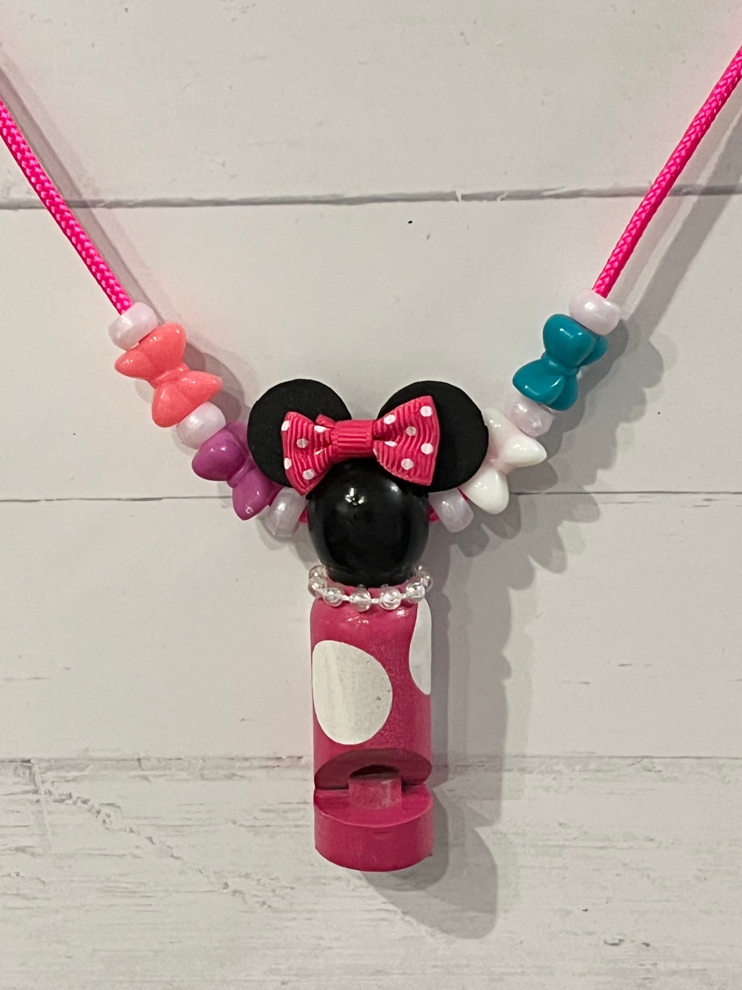 Minnie Mouse Whistle (pink) - Etsy