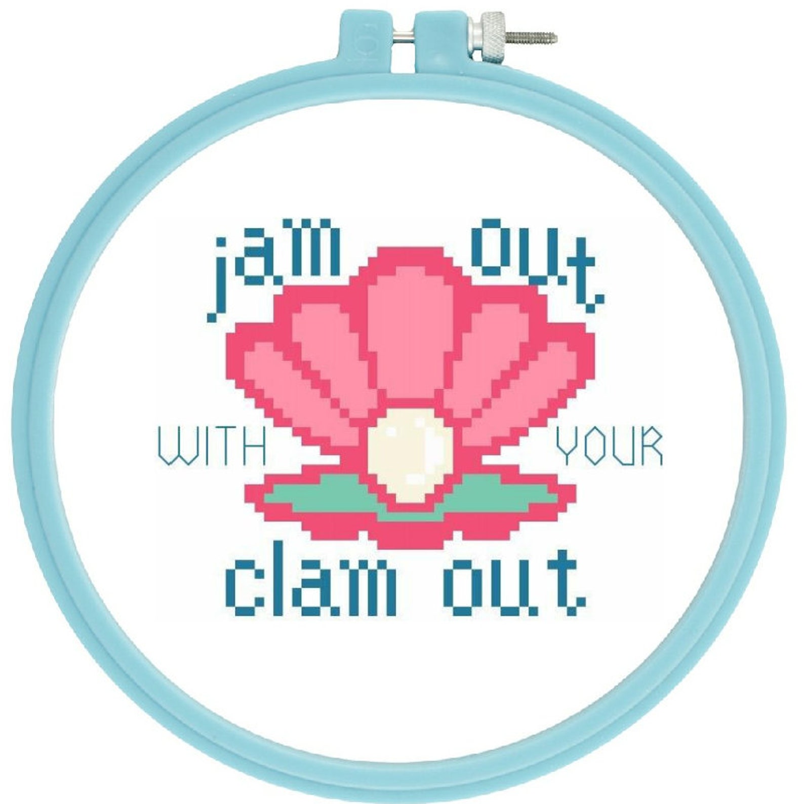 Jam Out With Your Clam Out Cross Stitch Pattern Instant | Etsy