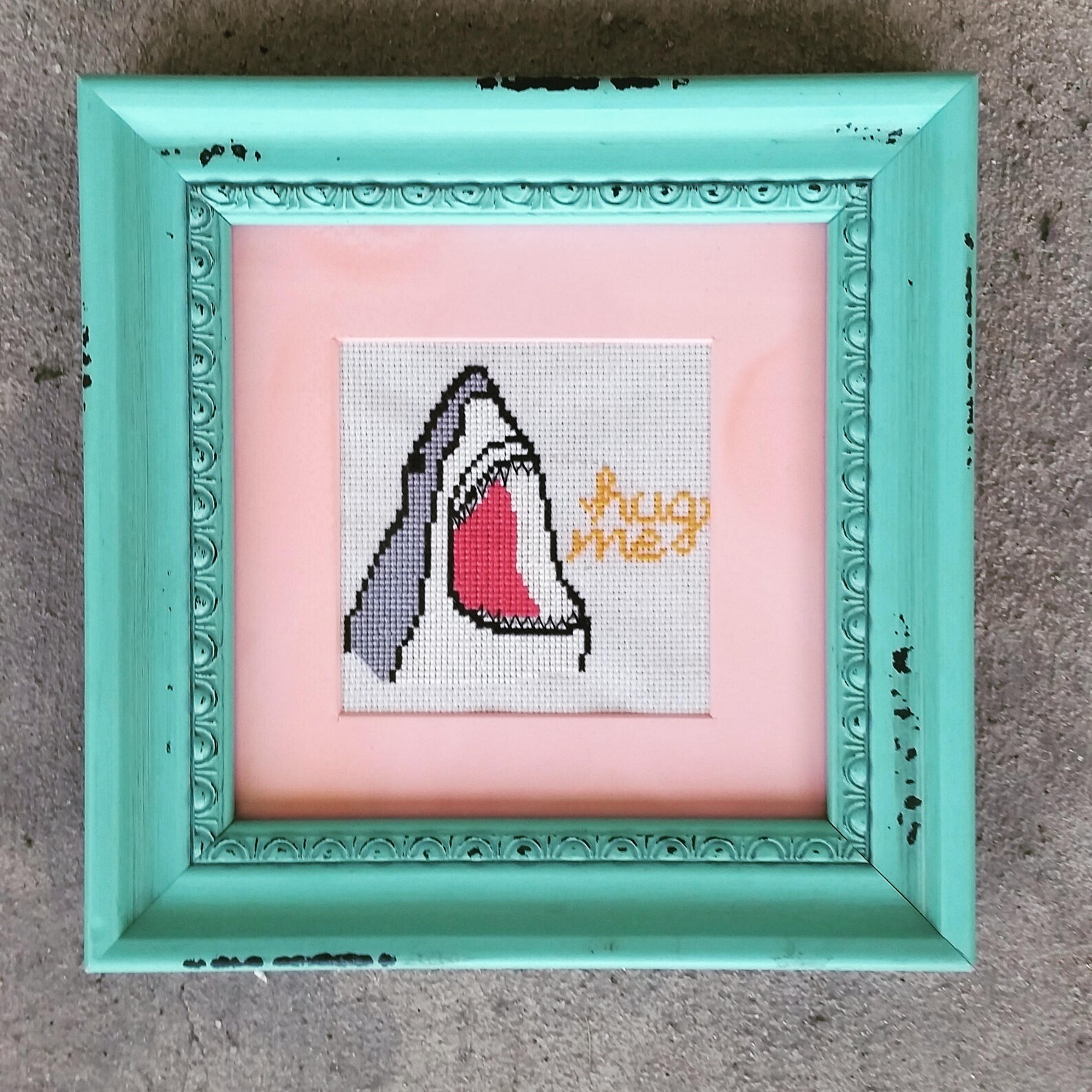 Shark Hug Me - Cross Stitch Pattern - Instant Download - Etsy