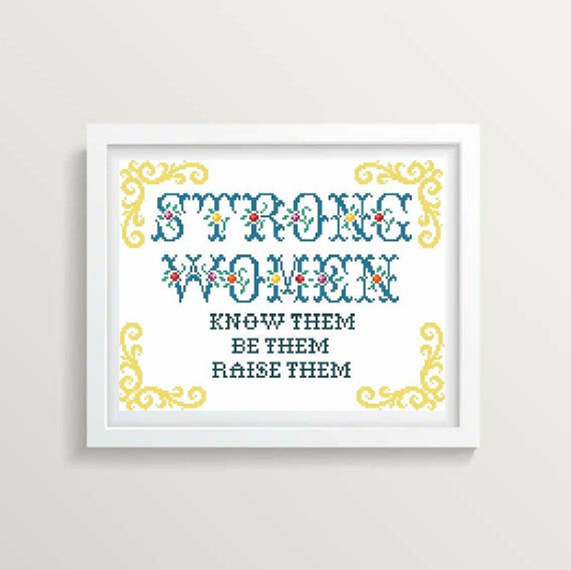 Strong Women - Cross Stitch Pattern - Instant Download - Etsy