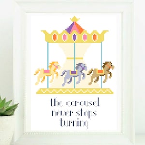 The Carousel - Cross Stitch Pattern - Instant Download - Etsy