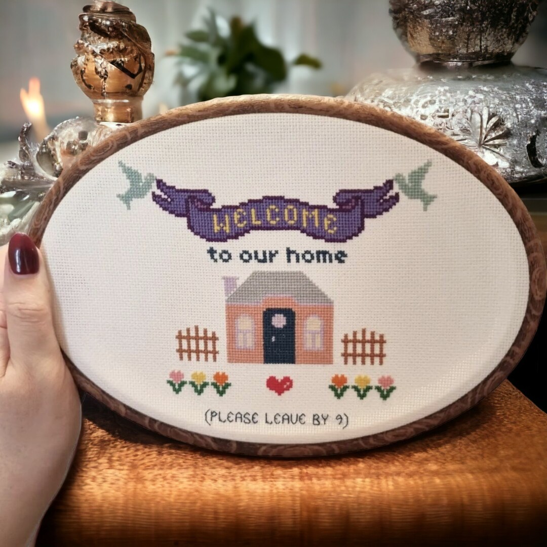Welcome - Cross Stitch Pattern - Instant Download - Etsy