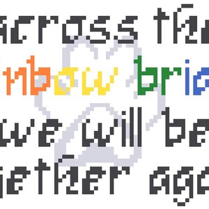 Rainbow Bridge - Cross Stitch Pattern - Instant Download - Etsy