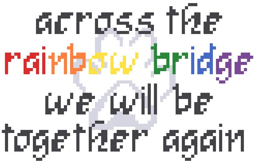 Rainbow Bridge - Cross Stitch Pattern - Instant Download - Etsy