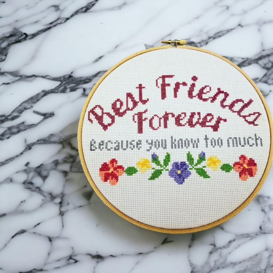 Best Friends - Cross Stitch Pattern - Instant Download - Etsy
