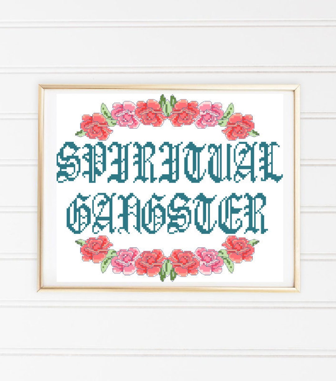 Spiritual Gangster - Cross Stitch Pattern - Instant Download - Etsy