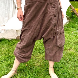 Brown Harem Pants, Bloomers, Aladdin Pants, Goa Pants for Psychedelic ...