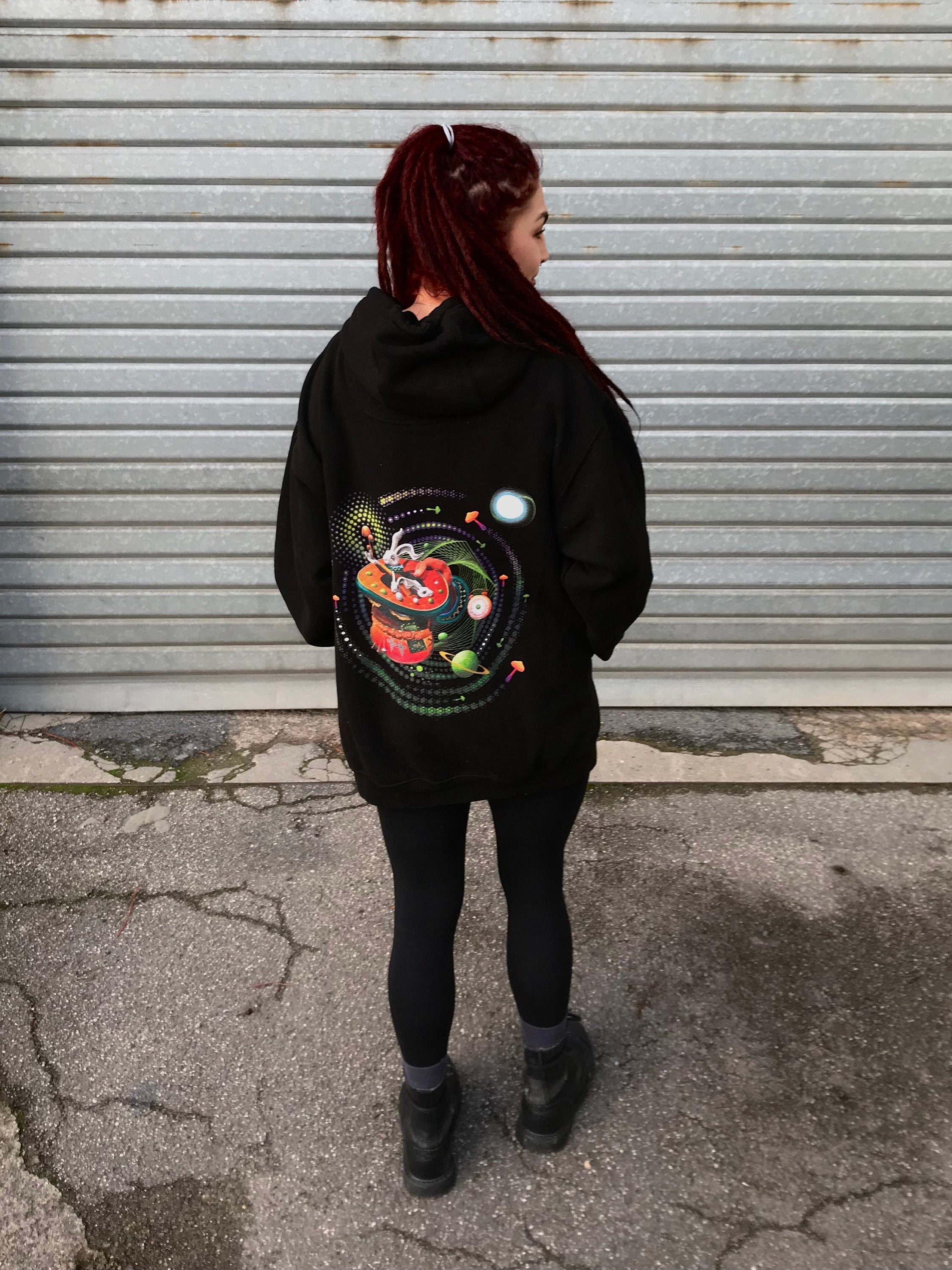 White Rabbit Hoodie Alice in Wonderland Mad Hatter - Etsy